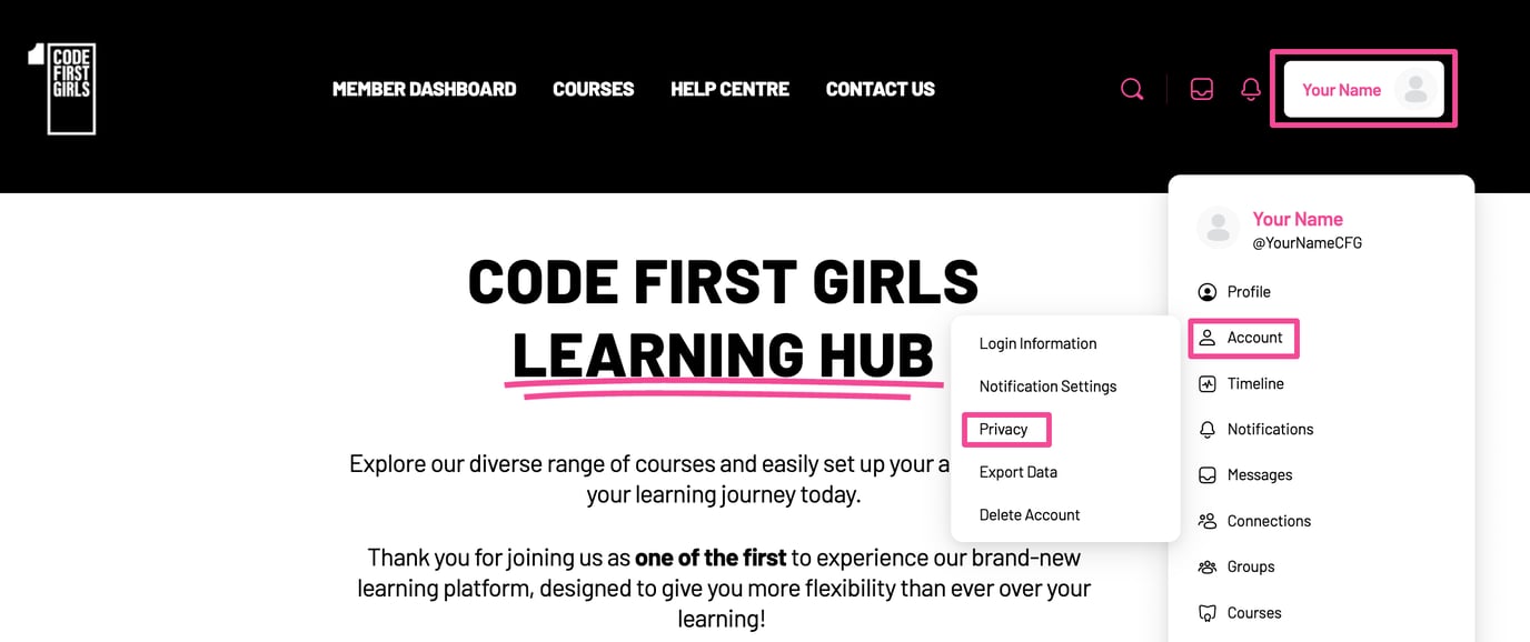 What is the Learning Hub?